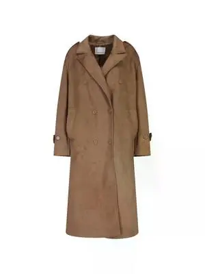 THE FRANKIE SHOP Double-breasted Coat - Brown