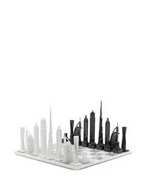 SKYLINE CHESS Dubai Chess Set - White
