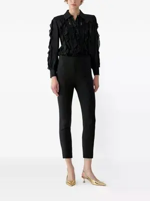 Carolina Herrera Ruffled Georgette Blouse