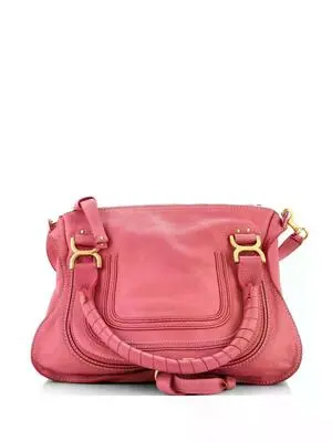 Chloé Marcie Leather Medium Satchel - Pink