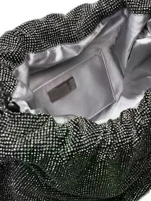 TWENTY FOURHAITCH Strass Mesh Drawstring Shoulder Bag