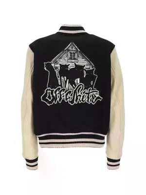 Off-White Embroidered Varsity Jacket