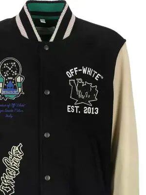 Off-White Embroidered Varsity Jacket