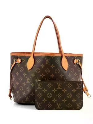 LOUIS VUITTON Neverfull Monogram Canvas Pm Tote Bag - Brown