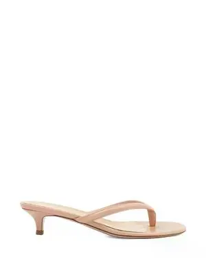 GIANVITO ROSSI Open-toe Leather Sandals - Neutrals