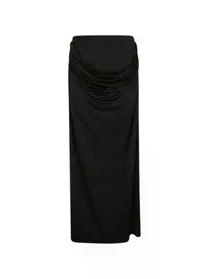Magda Butrym Draped Maxi Skirt - Black