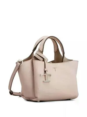 TOD'S T-charm Leather Mini Tote Bag