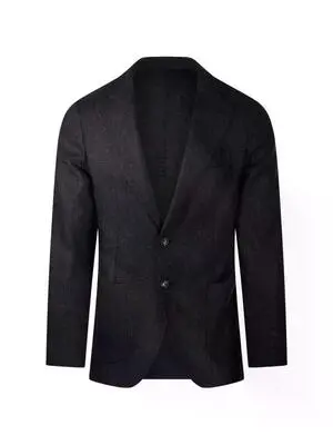 SANTANIELLO Front-pocket Button Blazer