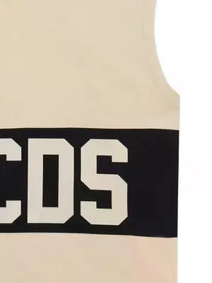 Gcds Logo Sleeveless T-shirt - Neutrals