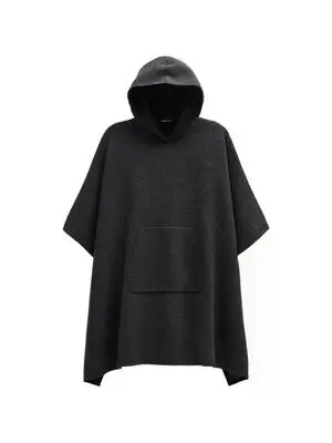 JAMES PERSE Hooded Wool Poncho