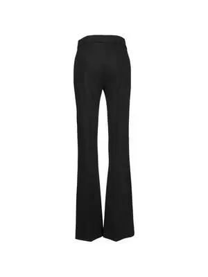 Seductive Pressed-crease Flared Trousers