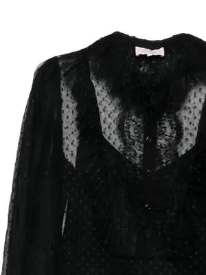 Luisa Spagnoli Lace Ruffled Blouse
