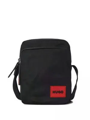 Hugo Zip Pocket Messenger Bag - Black