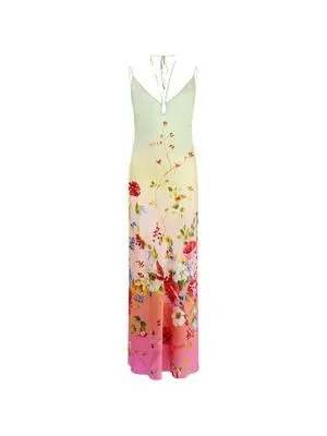 Roberto Cavalli Floral Dress - Green