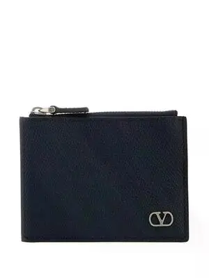 Valentino Garavani Vlogo Signature Zip Wallet - Blue