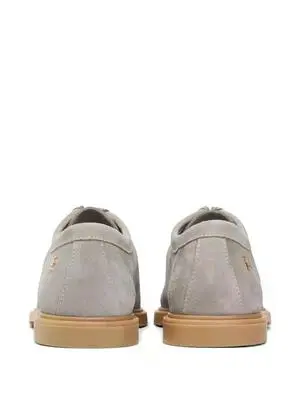 Tommy Hilfiger Logo Lace-up Flat Shoes - Grey