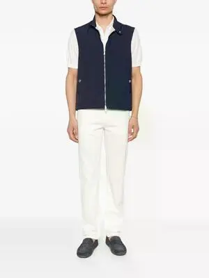 Eleventy Zip Gilet - Blue
