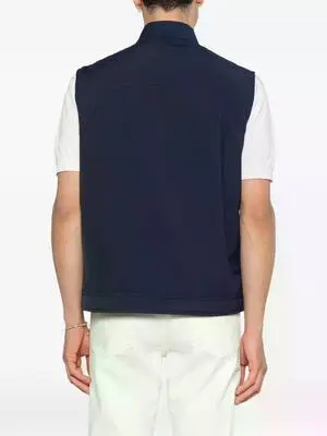 Eleventy Zip Gilet - Blue