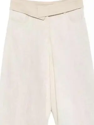 ALYSI Contrast-waist Trousers
