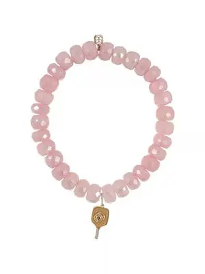 SYDNEY EVAN Picklebar Charm Grapolite Bracelet - Pink