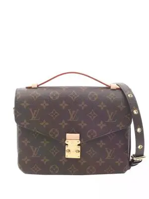 LOUIS VUITTON 2010-2025 Monogram Pochette Metis Satchel - Brown