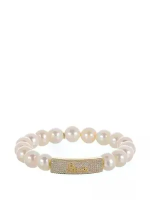 SYDNEY EVAN Love Script Pearl Bracelet
