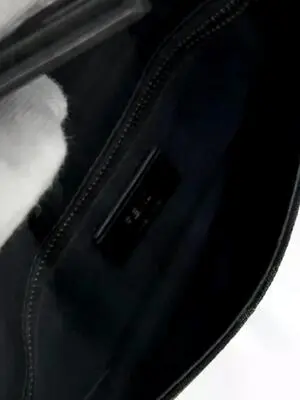 Fendi Zucca Canvas Convertible Baguette Pouch Crossbody Bag