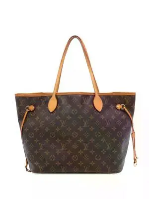 LOUIS VUITTON 2014 Monogram Neverfull Mm Tote Bag - Brown