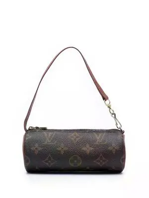 LOUIS VUITTON 1990-2010 Monogram Papillon Pochette Handbag - Brown