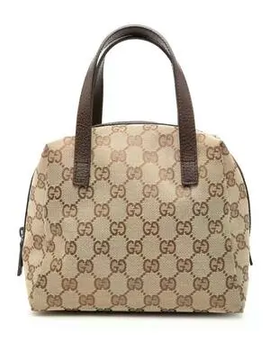 Gucci 2000-2015 Mini Gg Canvas Balthus Tofu Bag Handbag - Brown