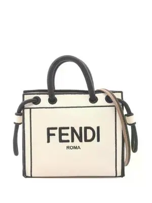 Fendi 2010-2025 Canvas Roma Tote Bag - Brown