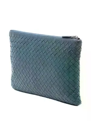 Bottega Veneta 2012-2026 Nappa Intrecciato Clutch - Blue