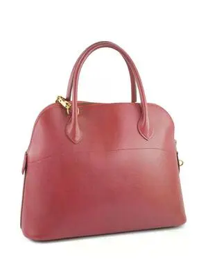 Hermès 1995 Courchevel Bolide 31 Satchel - Red