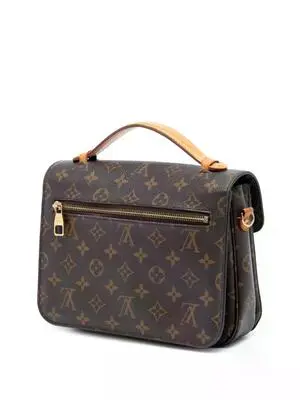 LOUIS VUITTON 2016 Monogram Pochette Metis Satchel - Brown