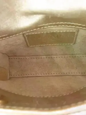 Dior 2021 Micro Metallic Lady Satchel - Gold
