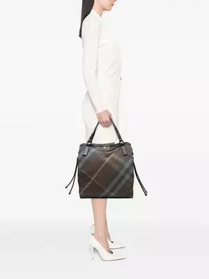 Burberry Supernova Check Nylon Buckleigh Tote