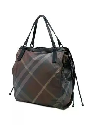 Burberry Supernova Check Nylon Buckleigh Tote