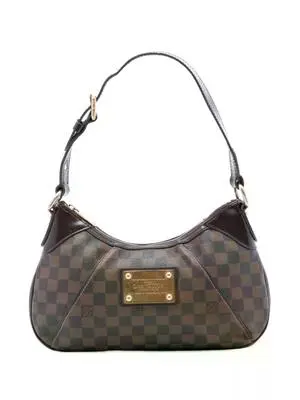 LOUIS VUITTON 2010 Damier Ebene Thames Pm Shoulder Bag - Brown