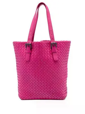 Bottega Veneta 2012-2025 Nappa Intrecciato Tote Bag - Pink