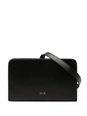 Dior 2020 Leather Ultra Pouch Messenger Bag - Black