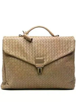 Bottega Veneta 2007 Nappa Intrecciato Business Bag - Brown