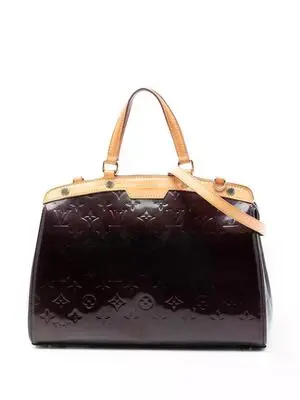 LOUIS VUITTON 2014 Monogram Vernis Brea Mm Satchel - Purple