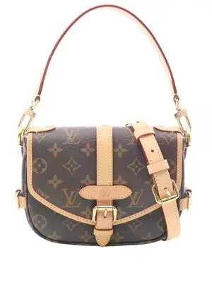 LOUIS VUITTON 2021-2025 Monogram Saumur Bb Satchel - Brown