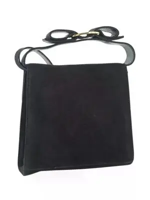 FERRAGAMO Suede Vara Bow Top Handle Satchel