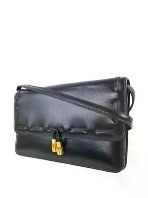 Hermès 1985 Calfskin Tassel Shoulder Bag - Black