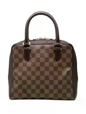 LOUIS VUITTON 2001 Damier Ebene Brera Handbag - Brown