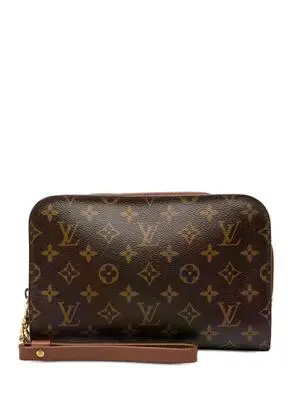 LOUIS VUITTON 2006 Monogram Orsay Clutch Bag - Brown