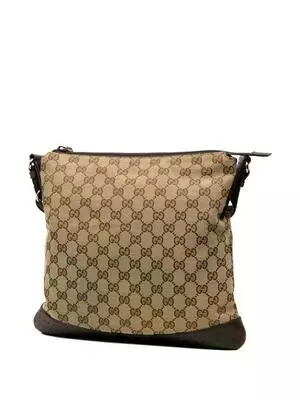 Gucci Gg Canvas Crossbody Bag - Brown