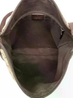 Gucci Gg Canvas Crossbody Bag - Brown