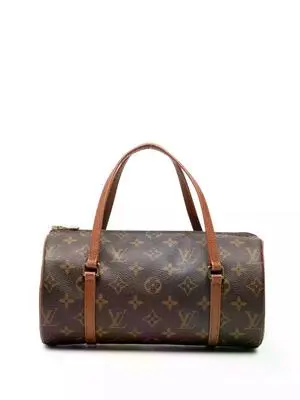 LOUIS VUITTON 1995 Monogram Papillon 26 Handbag - Brown